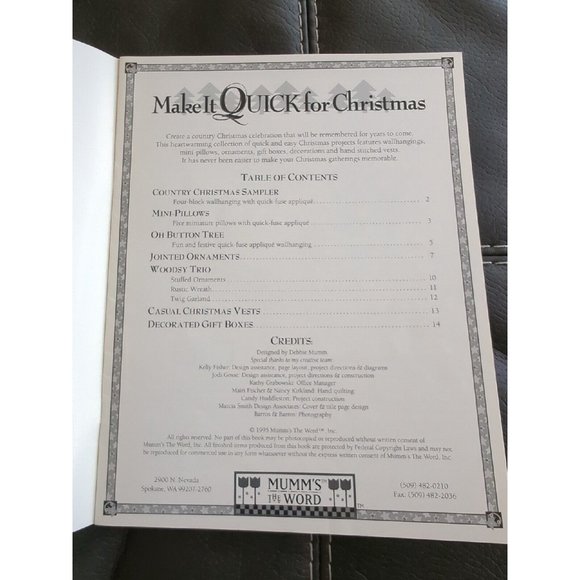 Debbie Mumm | Office | Debbie Mumm Make It Quick For Christmas Winter ...